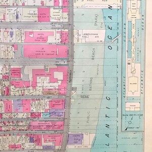 Atlantic City Map, Original 1938 Absecon Island Atlas, Steel Pier ...