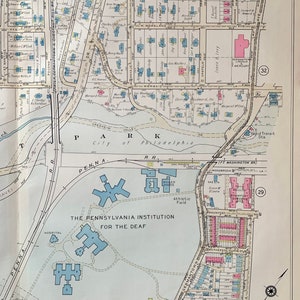 Chestnut Hill Map Original 1955 Philadelphia Atlas Allen - Etsy