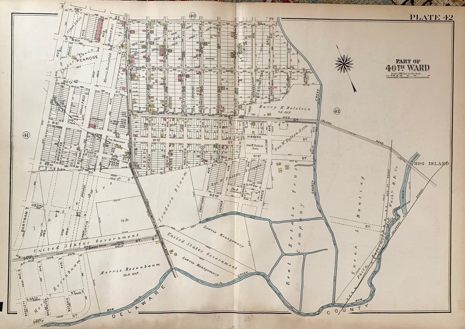 Hog Island Map Original West Philadelphia Atlas Eastwick Map - Etsy Ireland