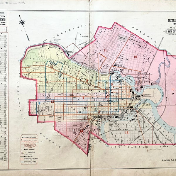 Wilmington Map - Etsy