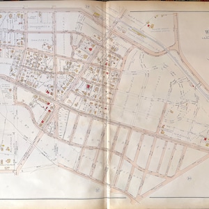 Overbrook Map, Original 1918 West Philadelphia Atlas, St Joes ...