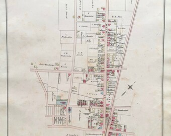 Antique Yardley Map Original 1886 North Pennsylvania Railroad | Etsy