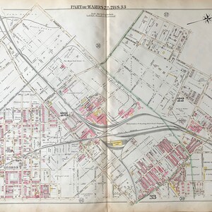 Nicetown Map, North Philadelphia Map, Original 1910 City of ...