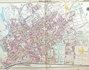 Somerton Map, Byberry Map, Original 1910 City of Philadelphia Atlas Map ...