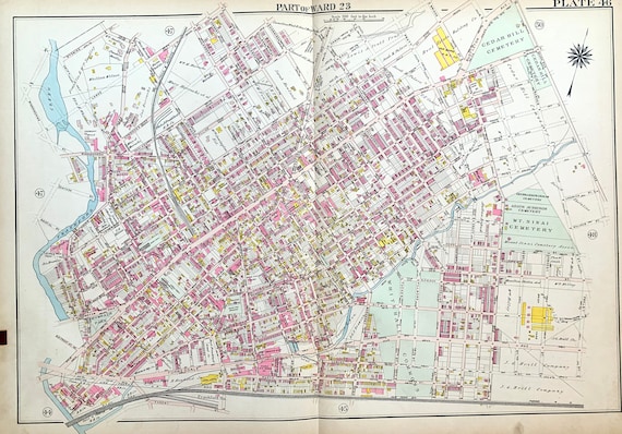 Old Maps Of Northeast Philadelphia George Glazer Gallery Antique