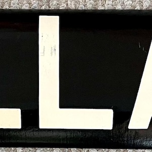Ballard Sign, Vintage 1950s Seattle Washington Trackless Trolley Bus ...