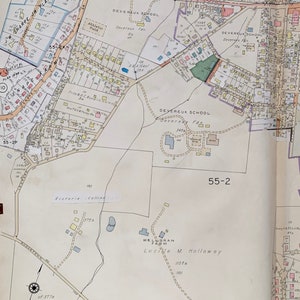 Berwyn Map, Original 1963 Franklins Atlas, Easttown Township, Devon - Etsy