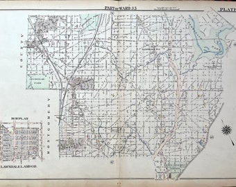 Somerton Map, Byberry Map, Original 1910 City of Philadelphia Atlas Map ...