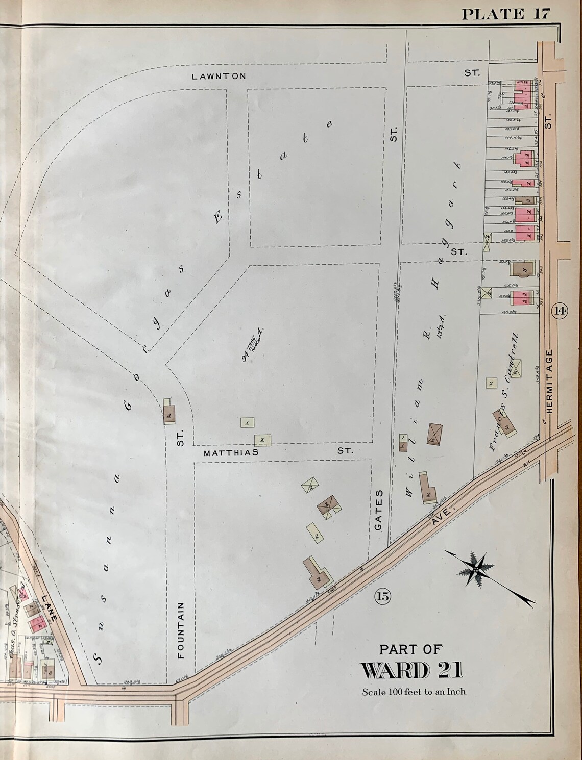 Roxborough Map Original 1911 City of Philadelphia Atlas - Etsy