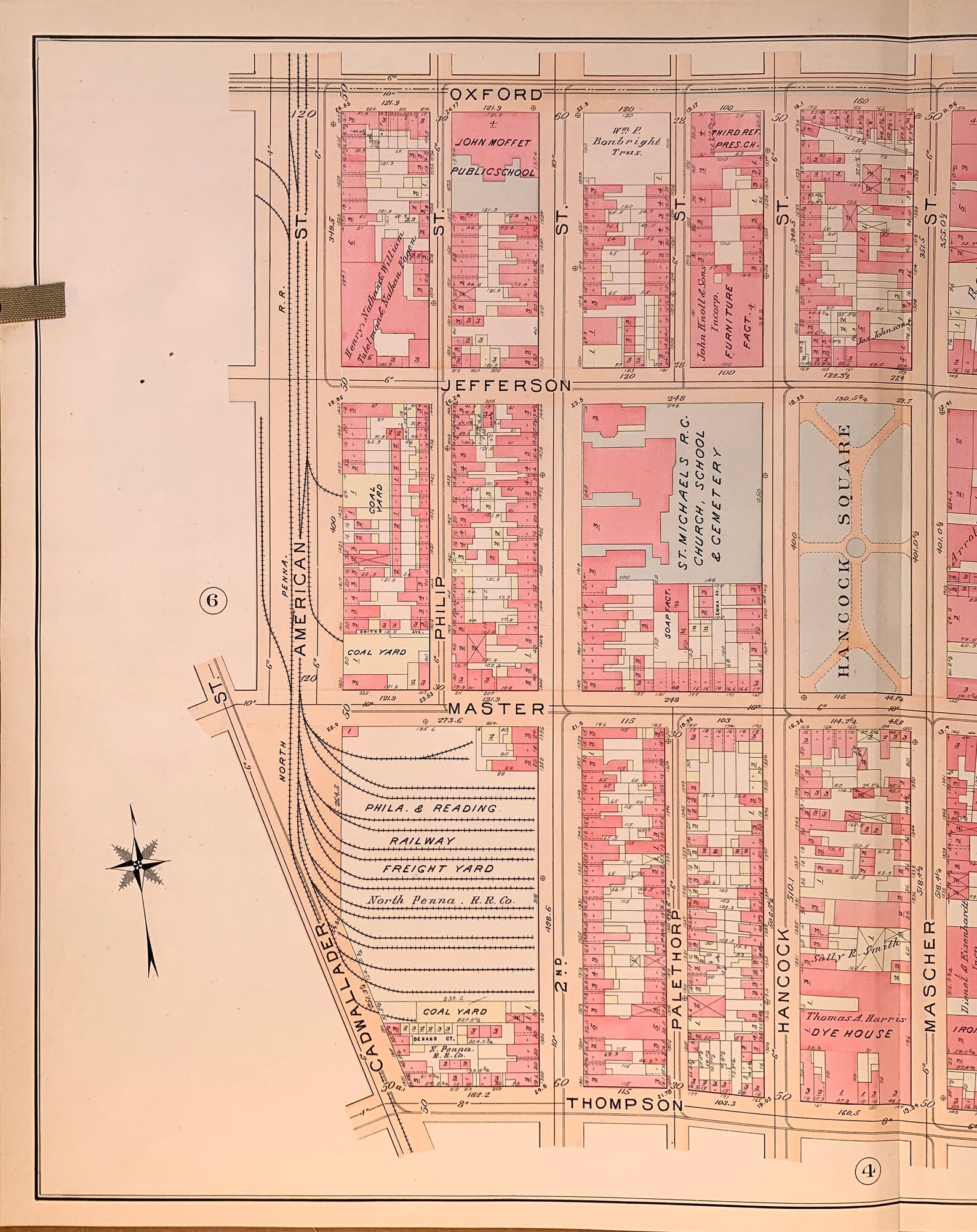 Fishtown Map, Kensington Map, Original 1907 City of Philadelphia Atlas ...