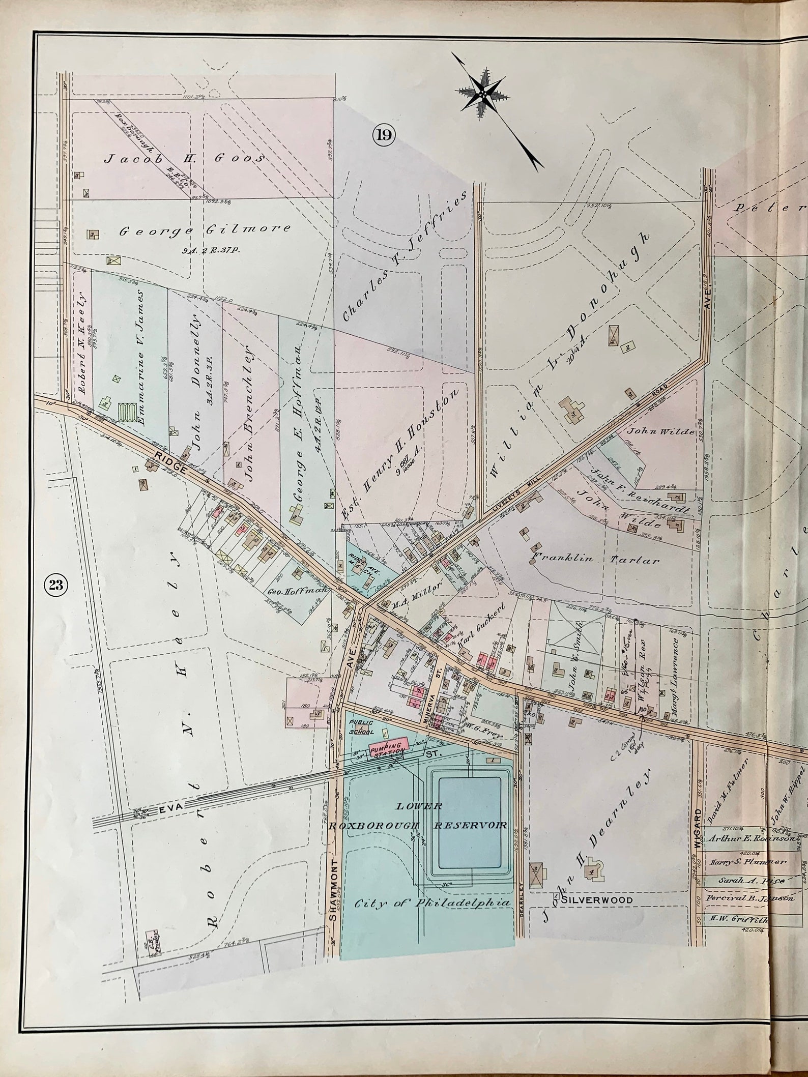 Roxborough Map Original 1911 City of Philadelphia Atlas - Etsy
