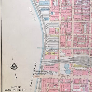 Logan Square Map, Original 1922 Center City Philadelphia Atlas ...