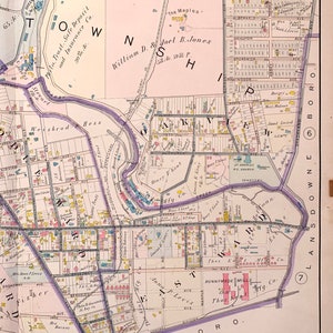 Clifton Heights Map, Upper Darby, Original 1909 Delaware County Atlas ...