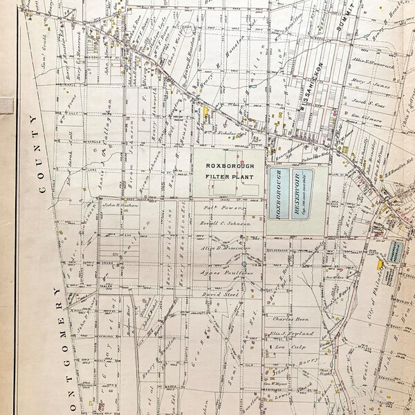 South Philadelphia Map, Original 1909 City of Philadelphia Atlas Map ...