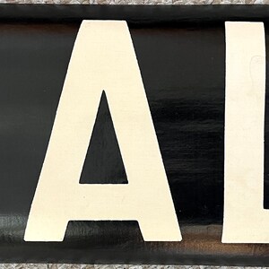 Ballard Sign, Vintage 1950s Seattle Washington Trackless Trolley Bus ...