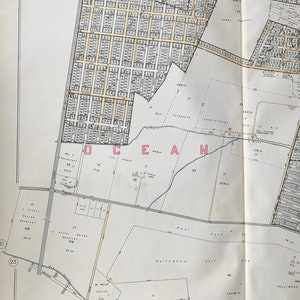 Ocean Township Map, Original 1941 Monmouth County, New Jersey atlas map ...