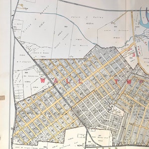 Wall Township Map, Original 1941 Monmouth County New Jersey Atlas ...