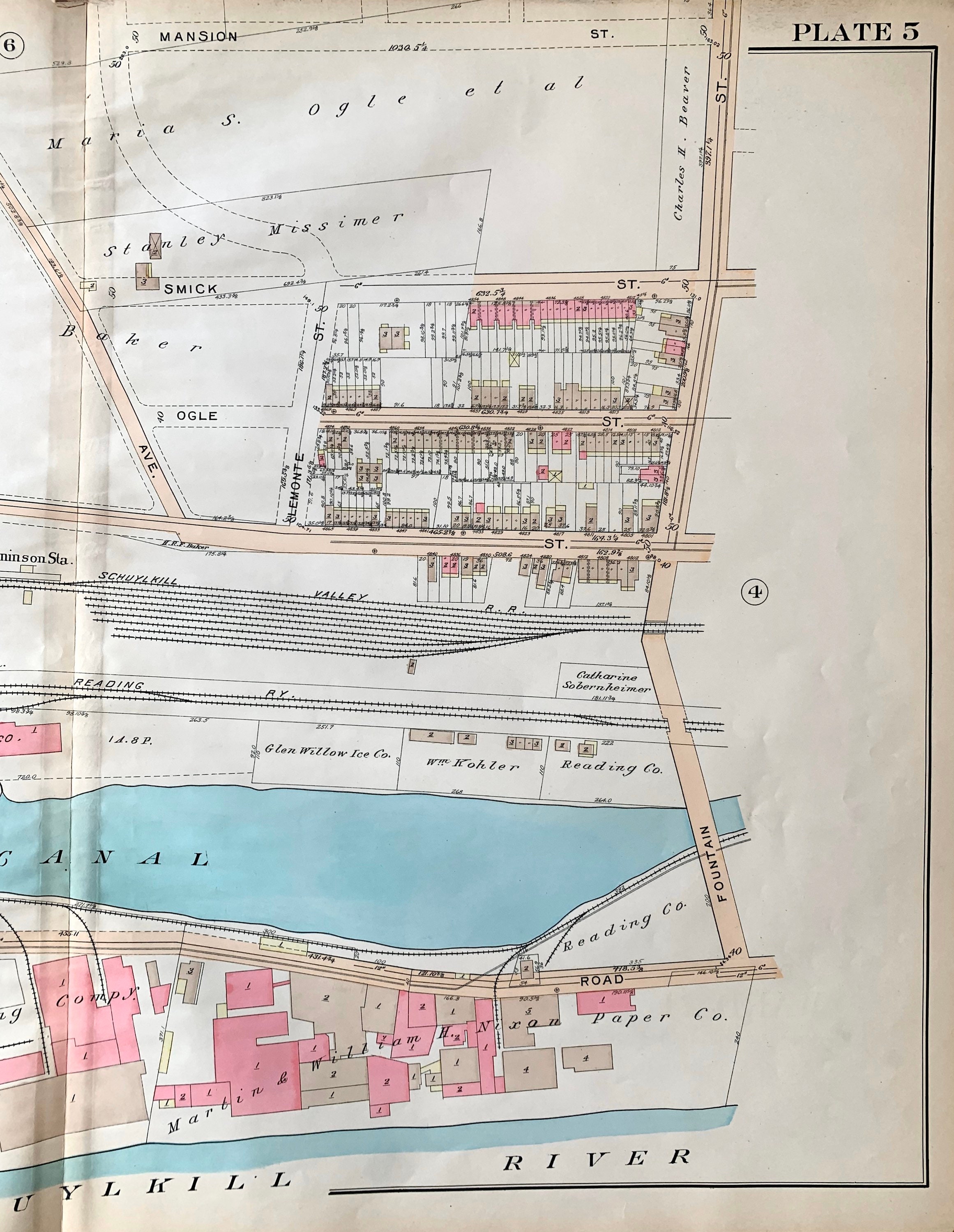 Manayunk Map Original 1911 City of Philadelphia Ward 21 | Etsy