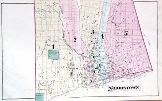 Norristown Pa Map Norristown Montgomery County Pennsylvania United