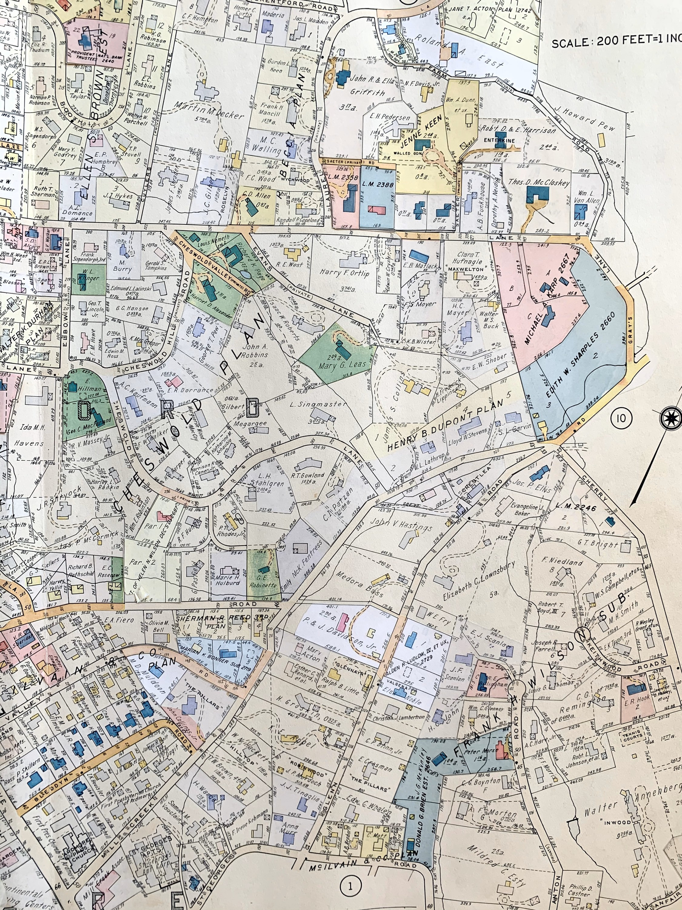 Haverford Map Original 1961 Pennsylvania Main Line Railroad - Etsy UK