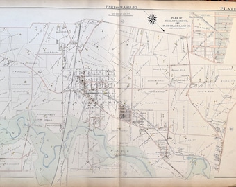 Somerton Map, Byberry Map, Original 1910 City of Philadelphia Atlas Map ...