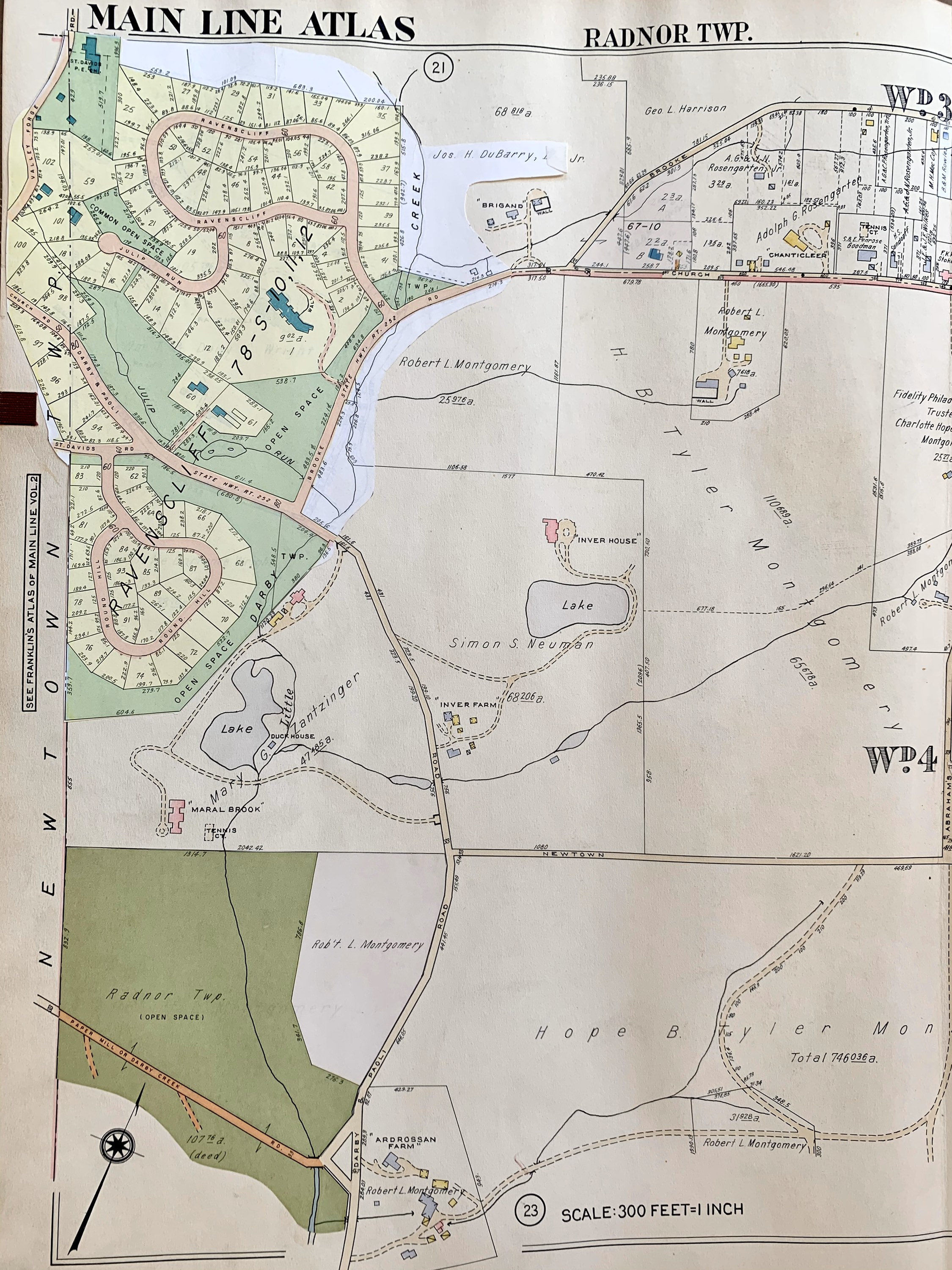 Ithan Map Original 1961 Pennsylvania Main Line Railroad - Etsy