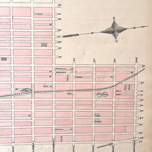 Poplar Map, Original 1895 Philadelphia Ward Atlas, Temple University ...