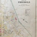 Freehold Map, Original 1889 Monmouth County Atlas Map, New Jersey Map ...