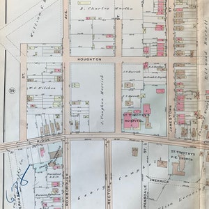 Manayunk Map, Original 1911 City of Philadelphia Ward 21 Atlas ...
