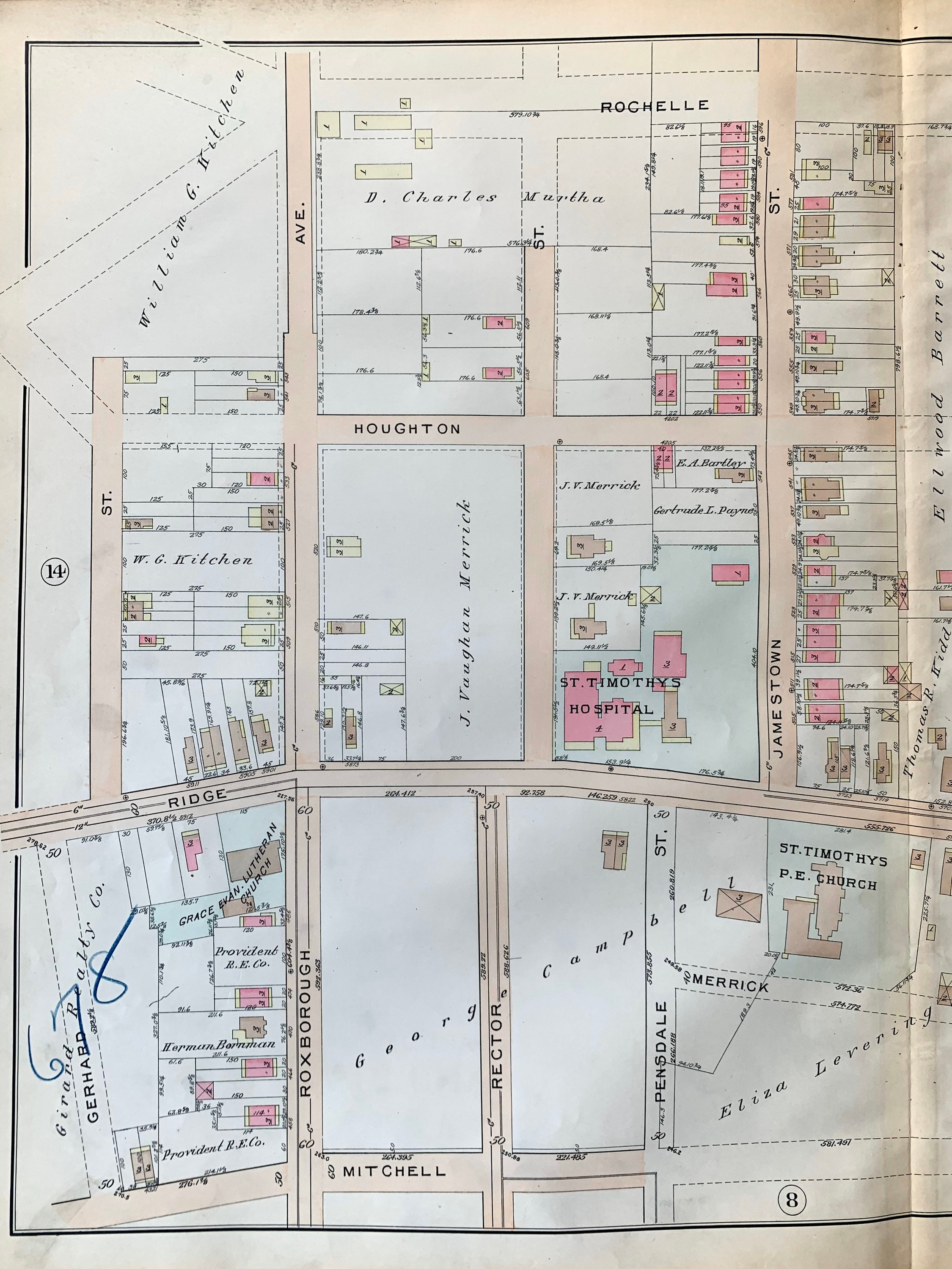 Manayunk Map Original 1911 City of Philadelphia Ward 21 - Etsy
