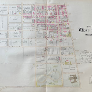 West Chester Pennsylvania Map, Original 1883 Chester County Farm Atlas ...