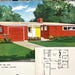 Vintage House Plan Poster, Original 1950s Weyerhaeuser Mid Century ...