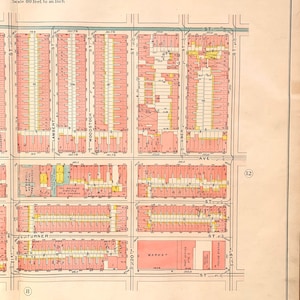 Brewerytown Map, North Central Map, Original 1907 City of Philadelphia ...