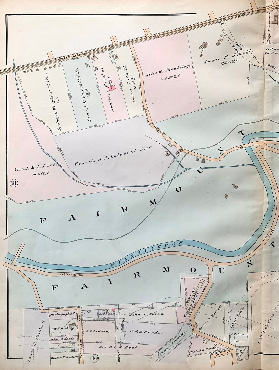 Manayunk Map Roxborough Map Original 1911 City of - Etsy