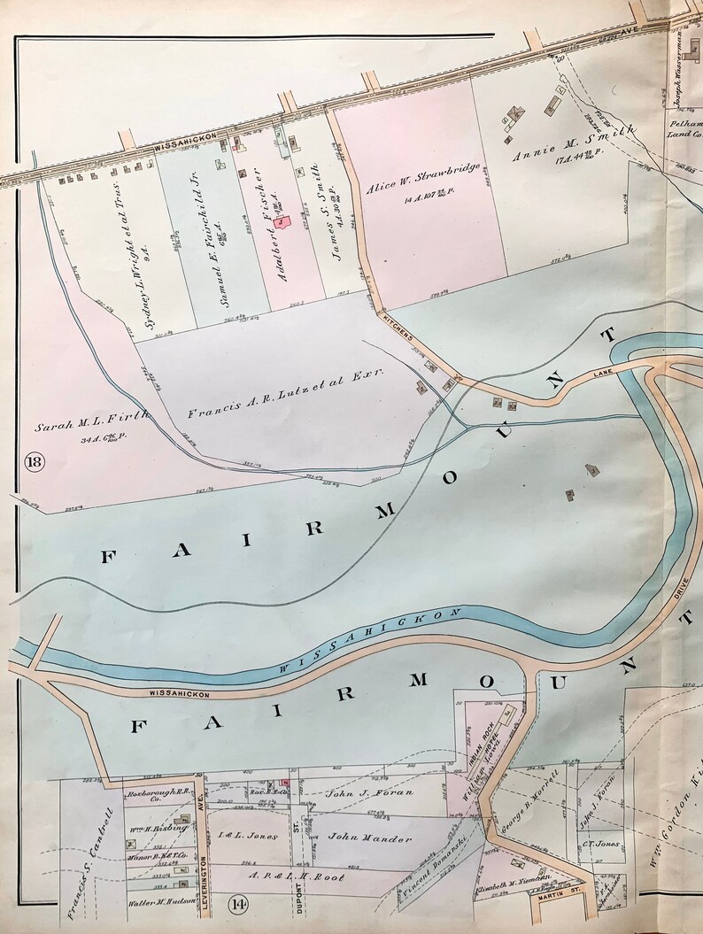 Manayunk Map Roxborough Map Original 1911 City of - Etsy