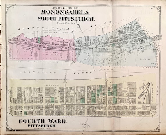 Detailed Downtown Pittsburgh Map