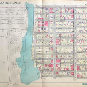 Ventnor Map, Original 1938 Absecon Island Atlas, Nuckys, La Sirena - Etsy