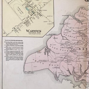 Cecilton Map, Cecil County Maryland Atlas Map, Original 1877 Hand ...