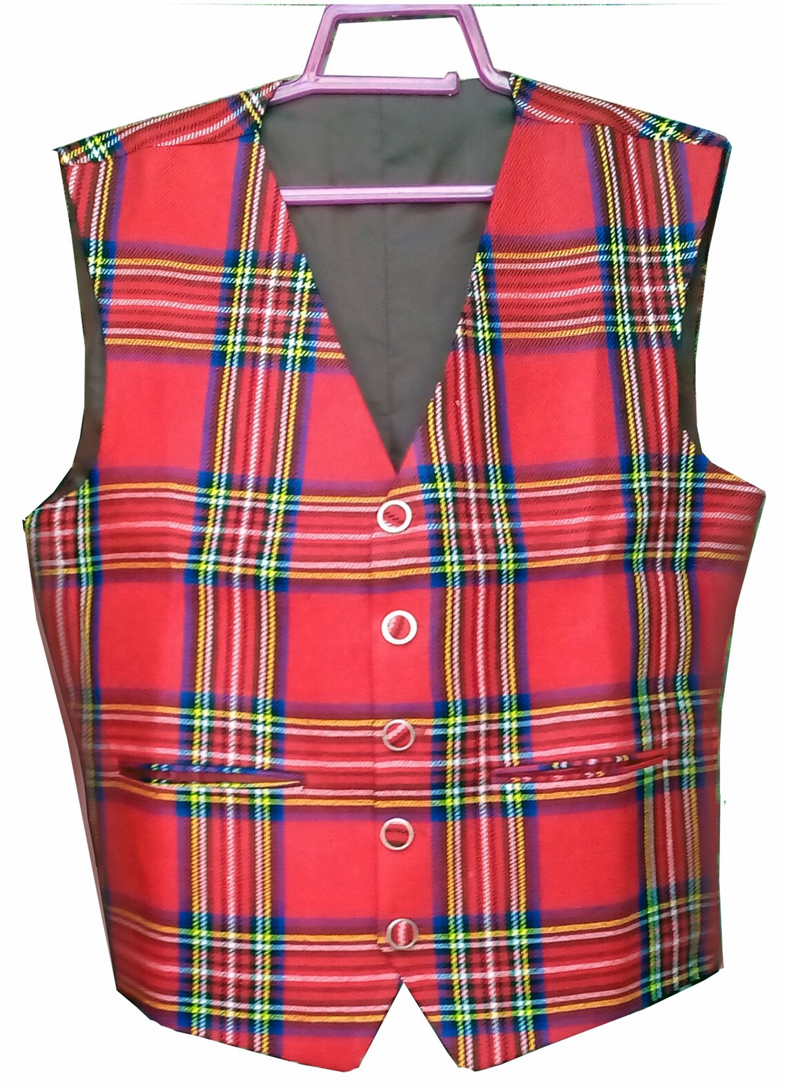 SCOTTISH IRISH VEST= 5 Button-two Pockets-custom Made: as per Your ...