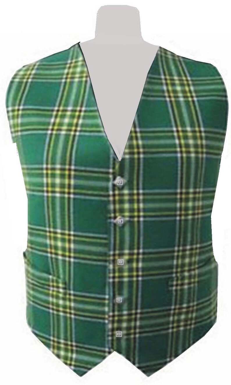 SCOTTISH IRISH VEST= 5 Button-two Pockets-custom Made: as per Your ...