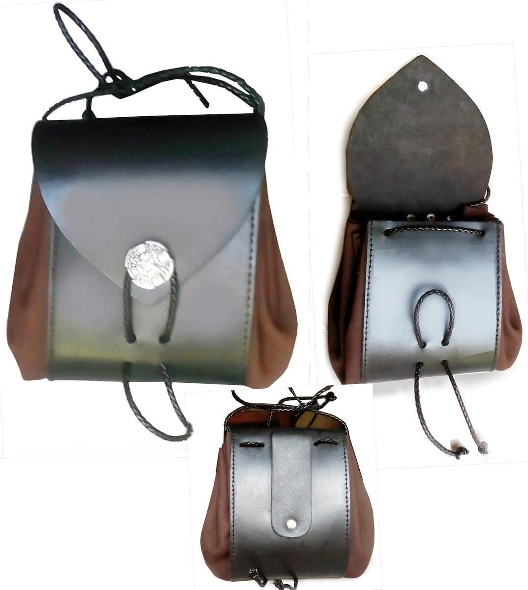 REAL LEATHER Sporran-pouch: Fit to All Standard Kilt Belts-light Weight ...