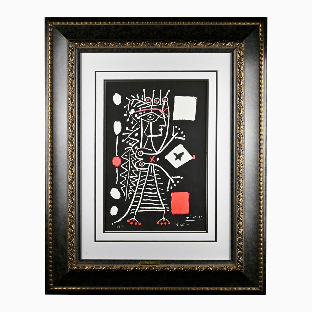 Jacqueline Negra de Pablo Picasso Impresión Giclée enmarcada Arte con ...