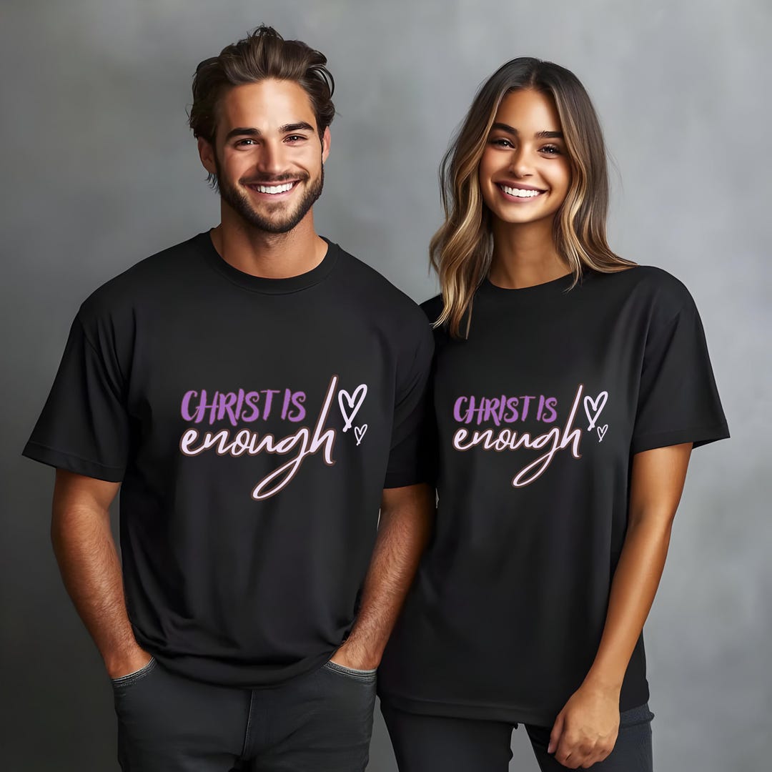 Christ is Enough, Christian T-shirt for Believers, Priests Preachers ...