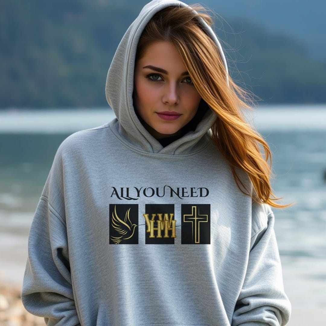YHWH, Holy Trinity, Christian Streetwear, Unisex Hoodie, Christian ...