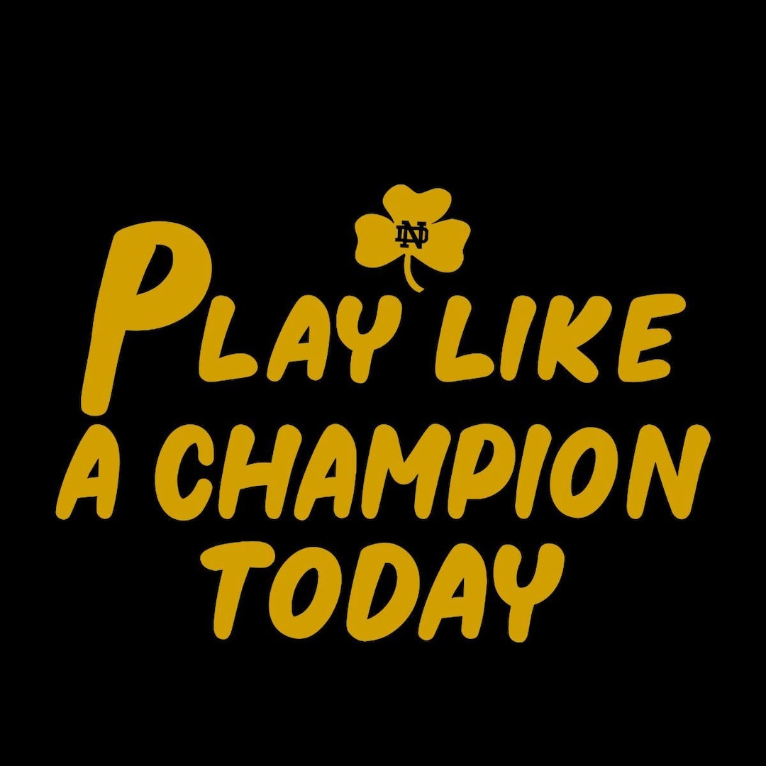 Play Like a Champion Today T-shirt Png, Sports Png, Workout Gear, Gift ...