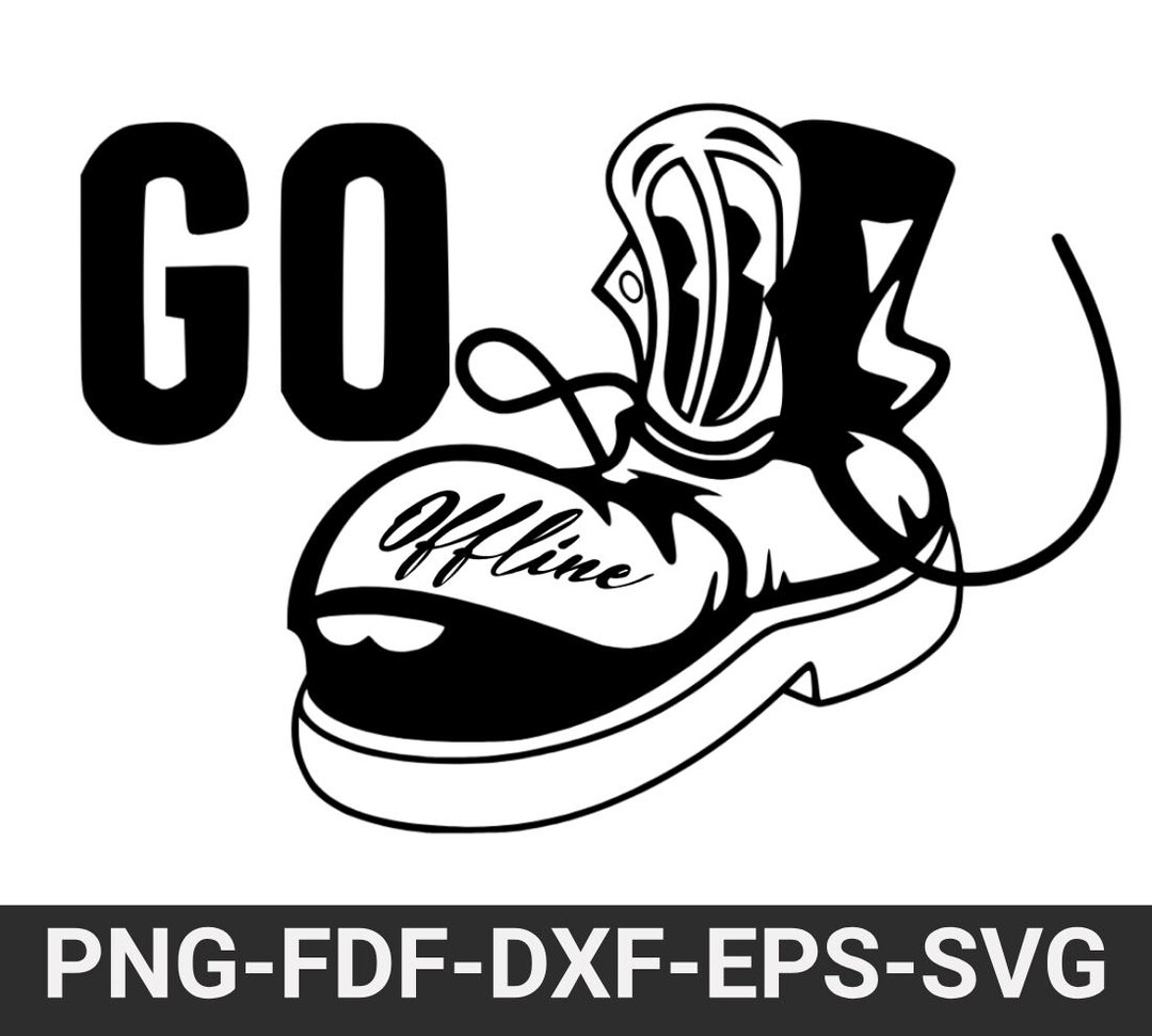 Go Offline SVG Cut File, Commercial Use, Instant Download Hiking SVG ...