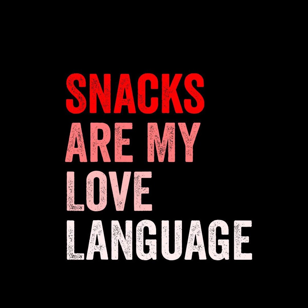 Snacks Are My Love Language Png, Funny Kid Valentine's Day Sweater, Snacks Lover Childs Gift ...