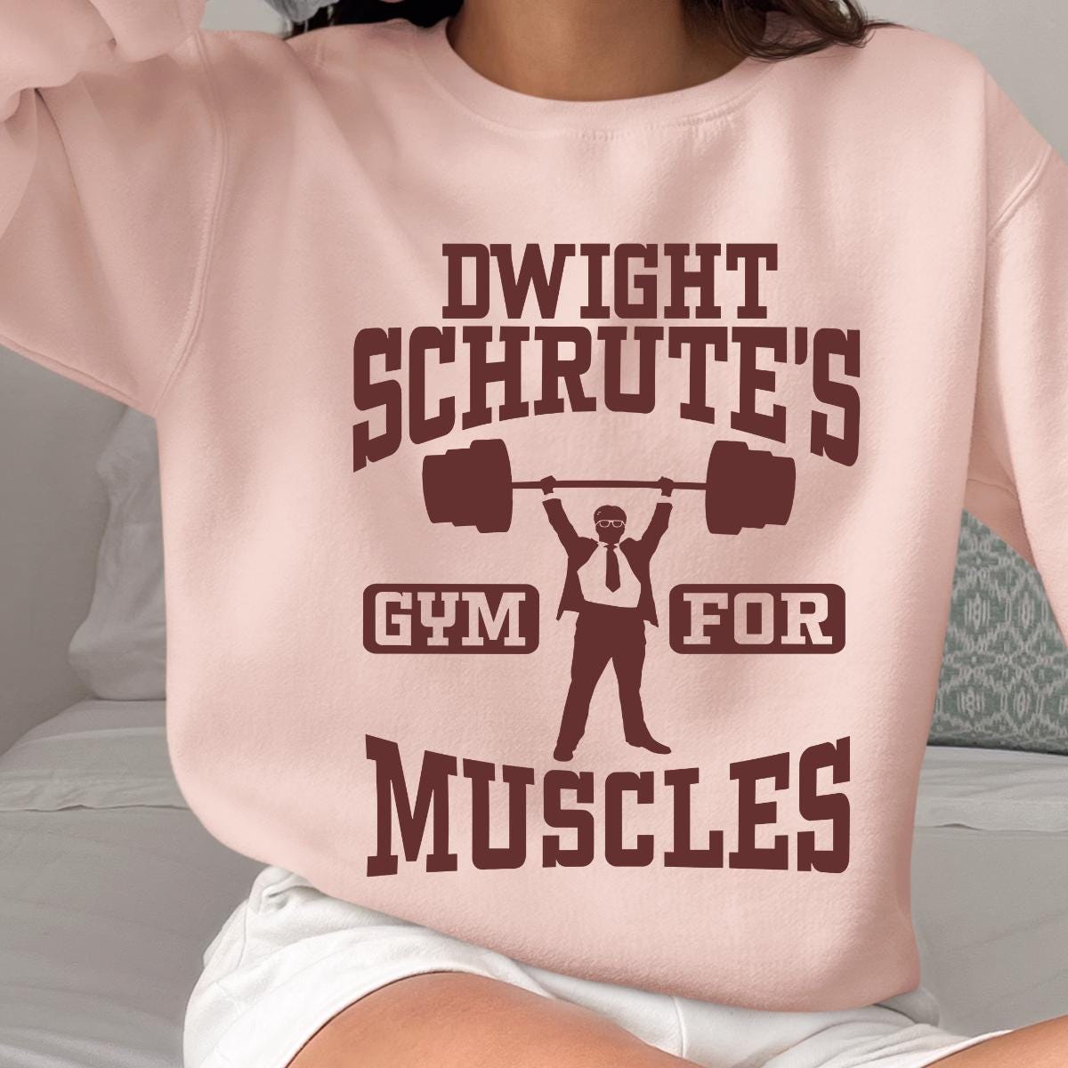 Dwights Gym for Muscles Funny Workout Png Funny Gym Tank Top Dwight's ...