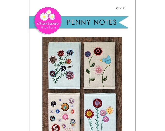 Penny Notes Embroidery Pattern by Charisma Horton - Etsy