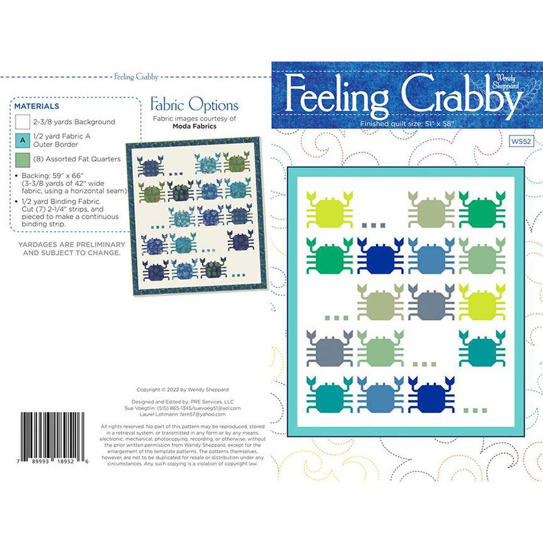 Wendy Sheppard Feeling Crabby Quilt Pattern - Etsy